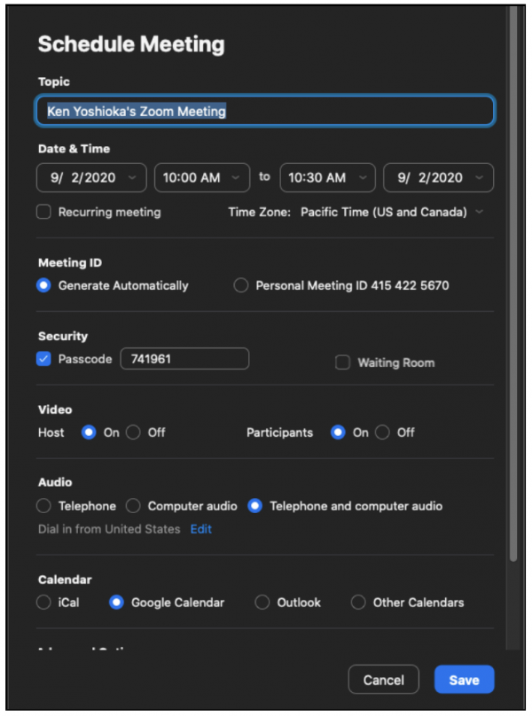 ETS - Educational Technologies - Secure Zoom | myUSF